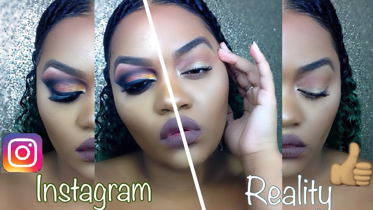 INSTAGRAM VS. REAL LIFE EVERYDAY MAKEUP |Talk Through| SavageMakeupArt ...