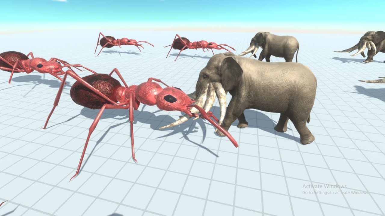 who is the winner elephant vs ant epic fight ARBS animals revolt ...