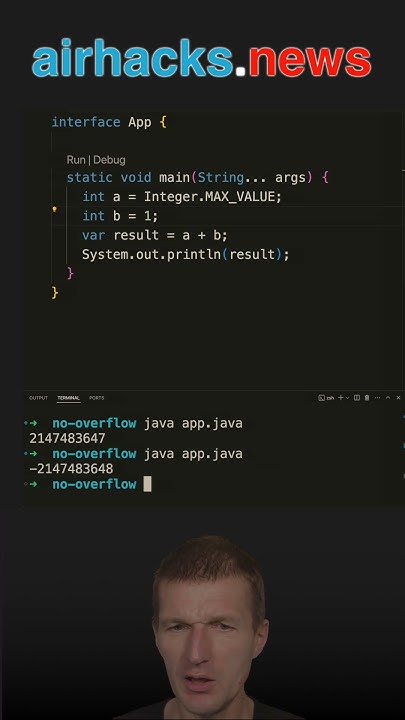 Preventing The Integer Overflow Java Shorts Coding Airhacks Youtube