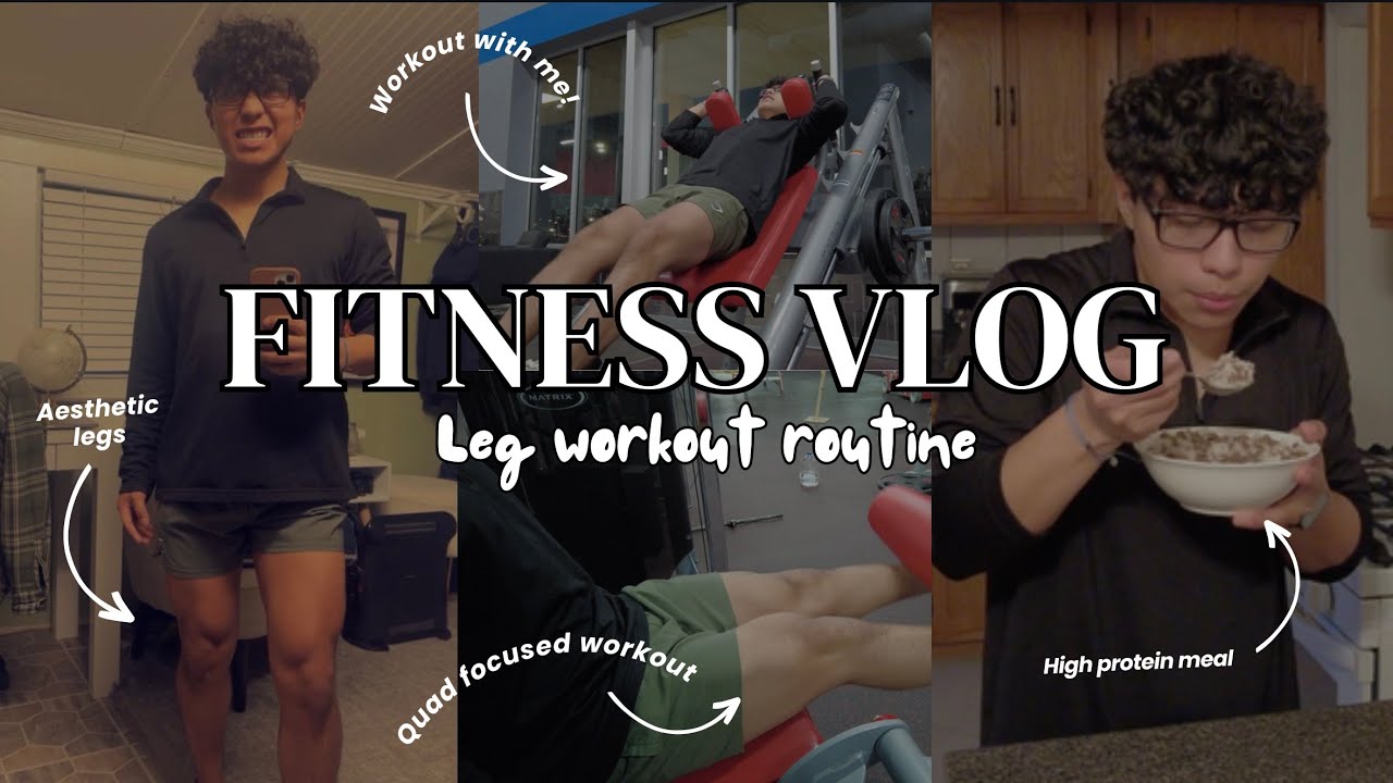 Productive 5am Fitness Vlog| Leg Workout Routine, GRWM, & Healthy Meals ...