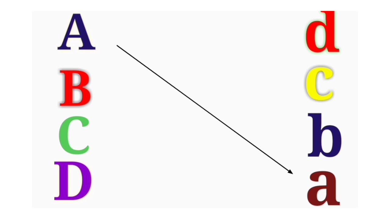 ABCD matching | kg school | match the letters - YouTube