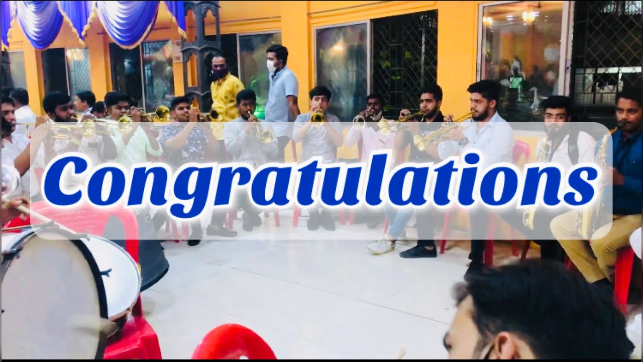 Congratulations Song | Kalwandevi Rhythms Brass Band. - YouTube