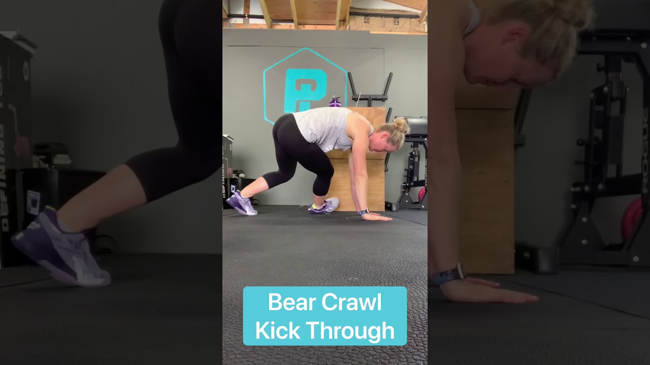 Bear crawl Kick Through - YouTube