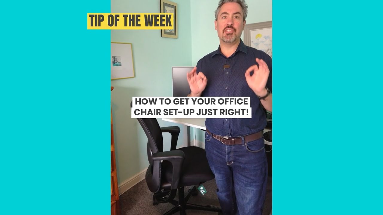How to get your Office Chair set-up just right! - Lumbar Support - YouTube