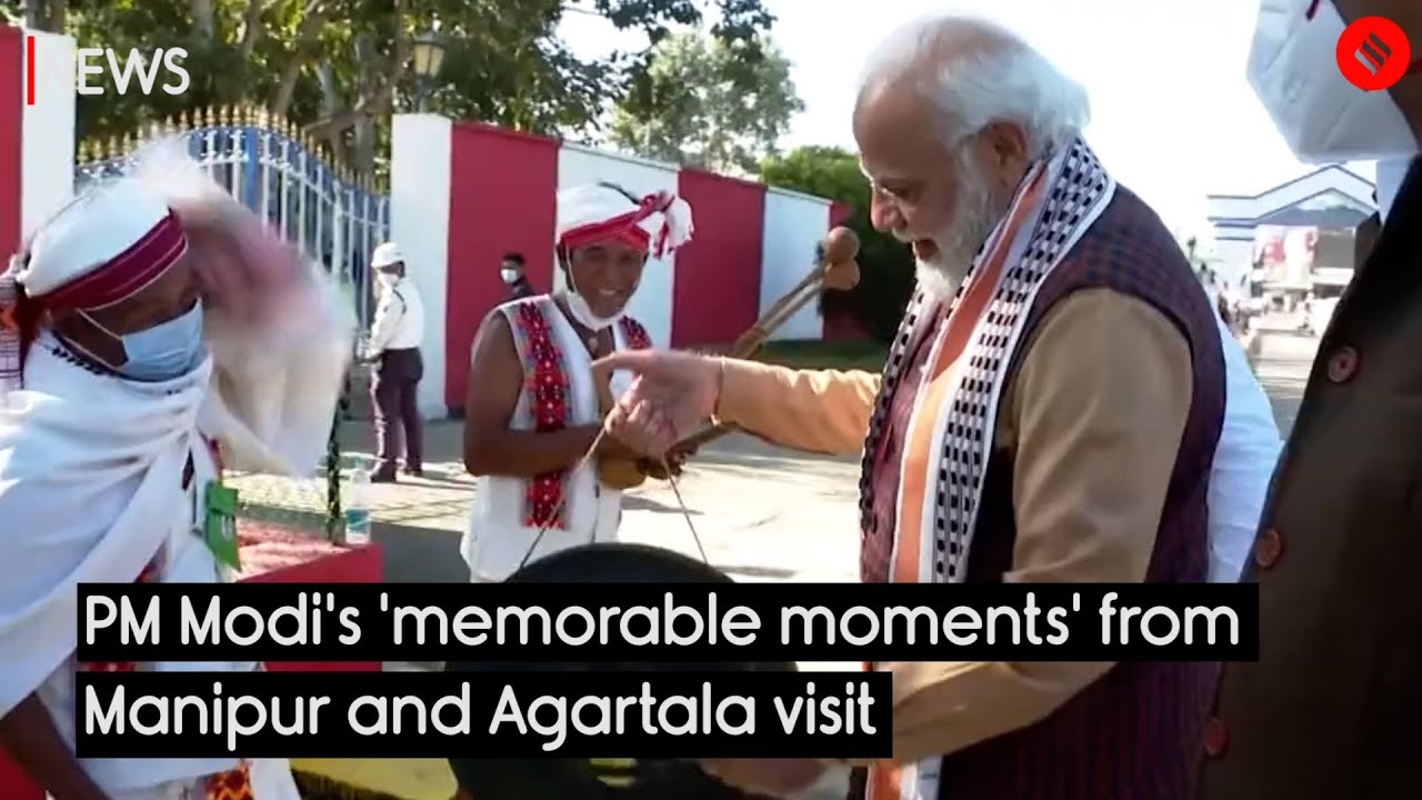 PM Modi's 'memorable moments' from Manipur and Agartala visit - YouTube