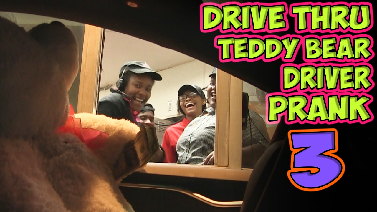 Drive Thru Teddy Bear Driver Prank 3 - YouTube