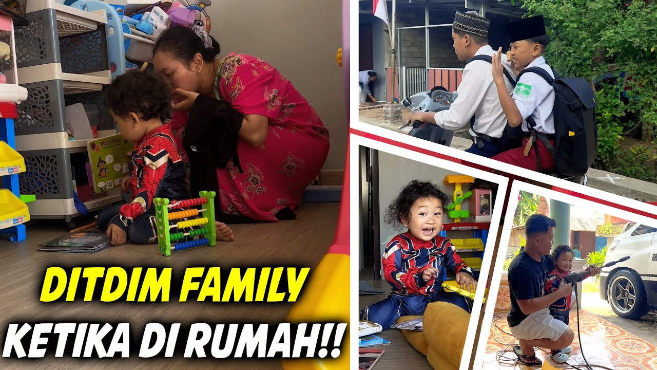 DAILY VLOG RANDOM DITDIM FAMILY KETIKA DIRUMAH.. - YouTube