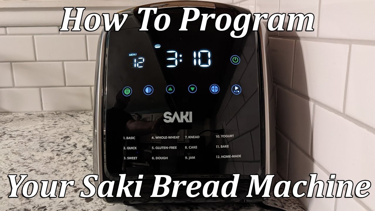 How to program your Saki bread machine - YouTube