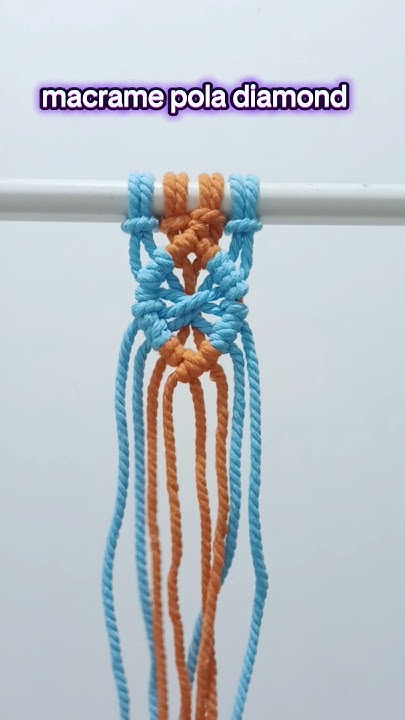 Macrame diamond pattern #macrametutorial #macramepattern #knot - YouTube