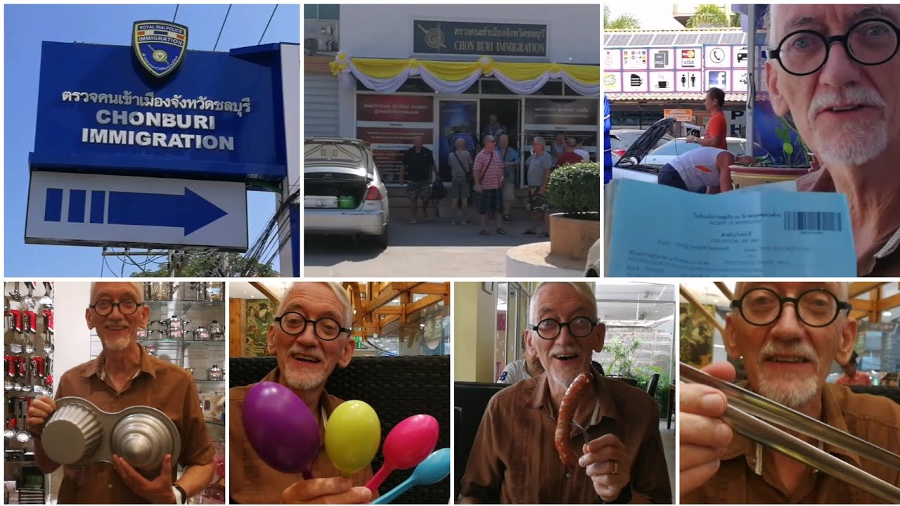 ให้กำลังใจสามีฝรั่งไปรายงานตัว 90 Days Report ที่ Pattaya Immigration ...