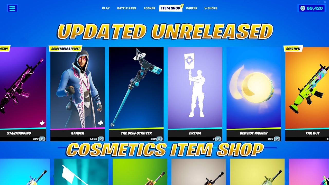 Unreleased Cosmetics that are Updated(Item Shop Preview)! Fortnite ...