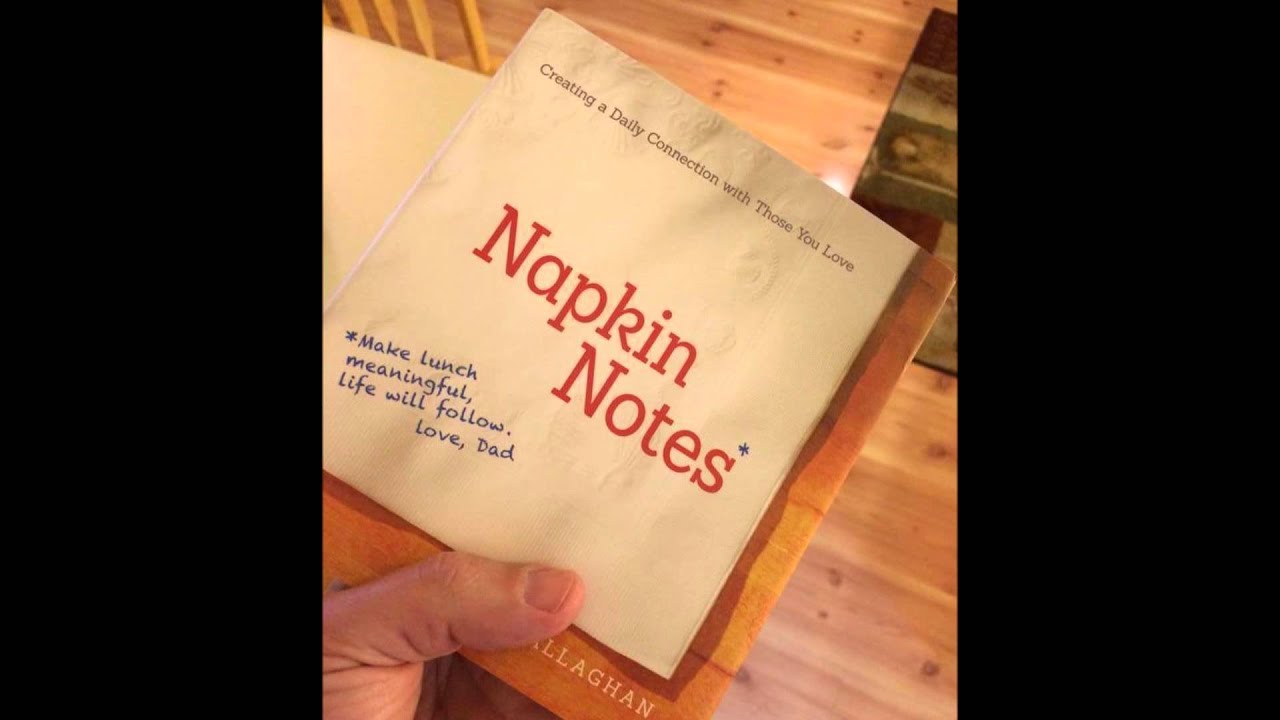 Napkin Notes Dad Overwhelmed With Book and Movie on the Way - YouTube