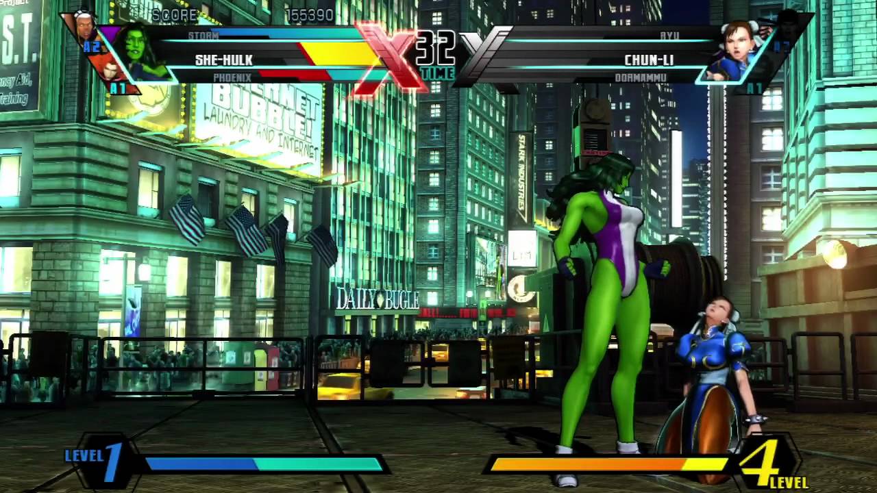 Ultimate Marvel vs. Capcom 3 - Storm/Phoenix/She-Hulk Playthrough - YouTube