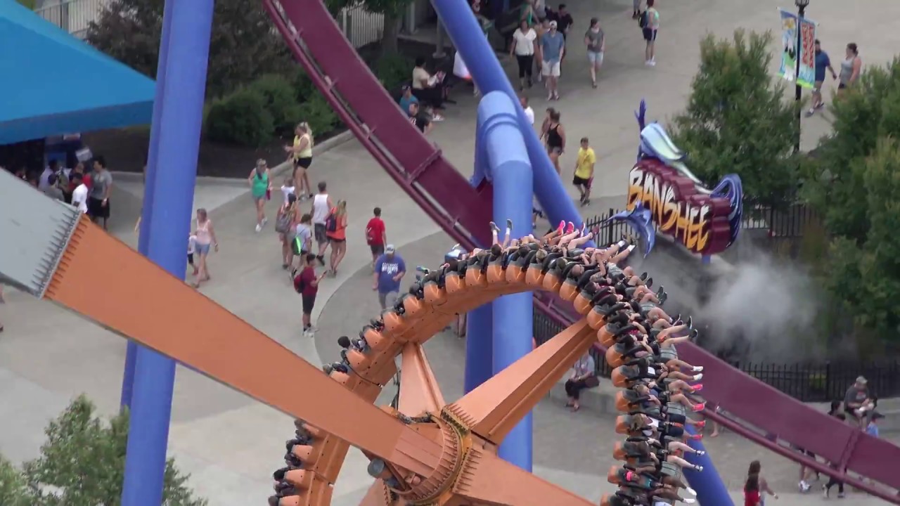 ABOVE Look at the Delirium Roller Coaster at Kings Island - YouTube