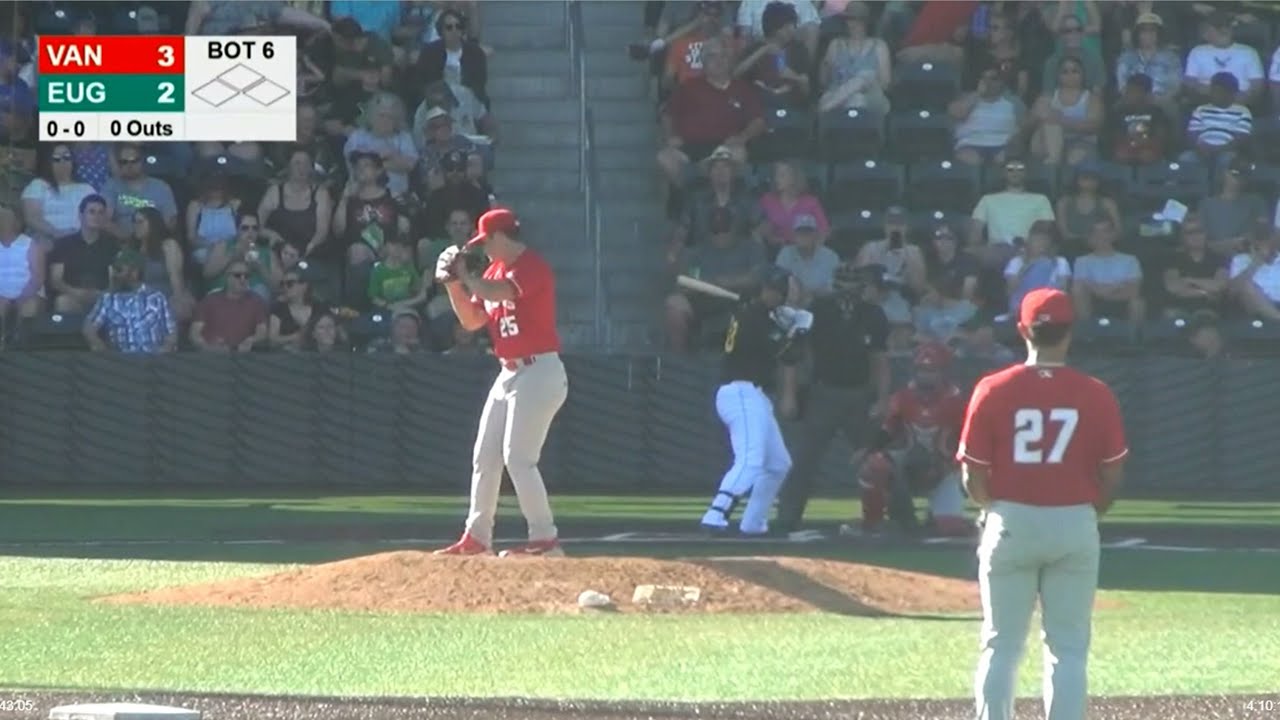 Mason Fluharty at Eugene Emeralds 8/14/22 - Vancouver Canadians ...