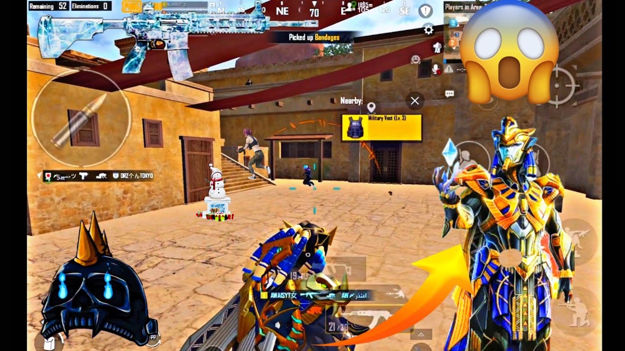 PHARAOH X SUITS+ M416 GLACIER FULL MAX PUBGMOBILE NEW GAMEPLAY WITH ...