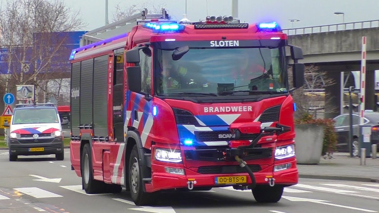 PRIO 1 BRANDWEER SCHIPHOL - Uitruk Brandweer, Ambulances & KMAR naar ...