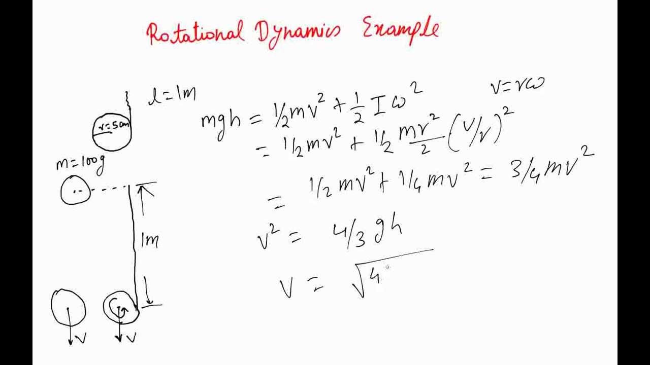 Rotational Dynamics - Example 2 - YouTube