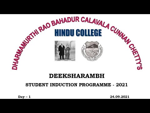 DRBCCC HINDU COLLEGE | DEEKSHARAMBH | STUDENT INDUCTION PROGRAMME ...
