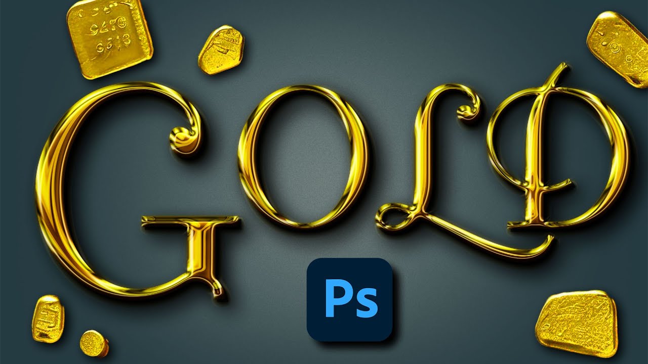 How To Make Gold Text In Photoshop CS6 And CC (2018) - YouTube