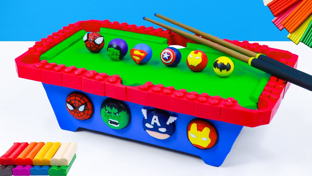 How to make billiard table mod Superhero Spider man, Hulk, Captain ...