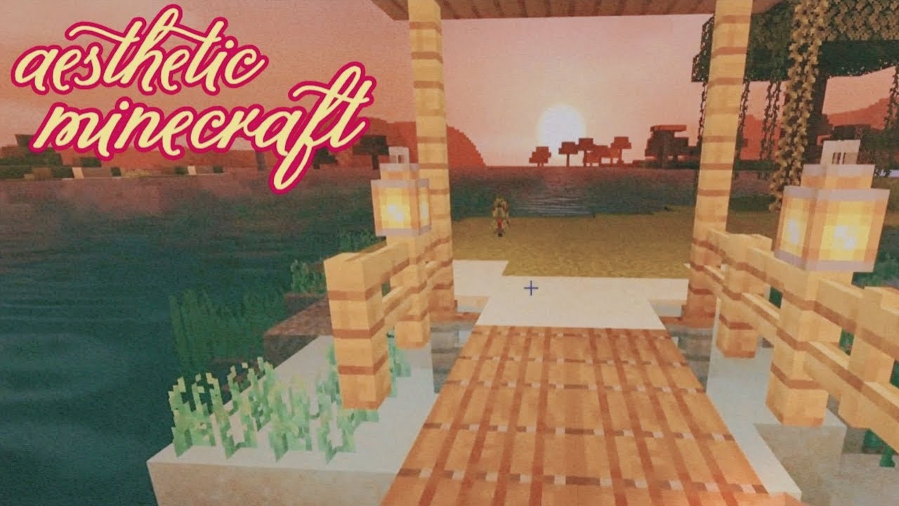 relaxing, fishing and building a bridge // aesthetic minecraft // ep.3 ...