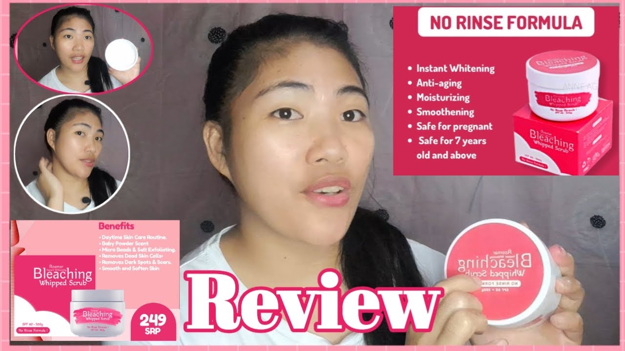 ROSMAR BLEACHING WHIPPED SCRUB| NO RINSE FORMULA!!!+ MY HONEST REVIEW ...
