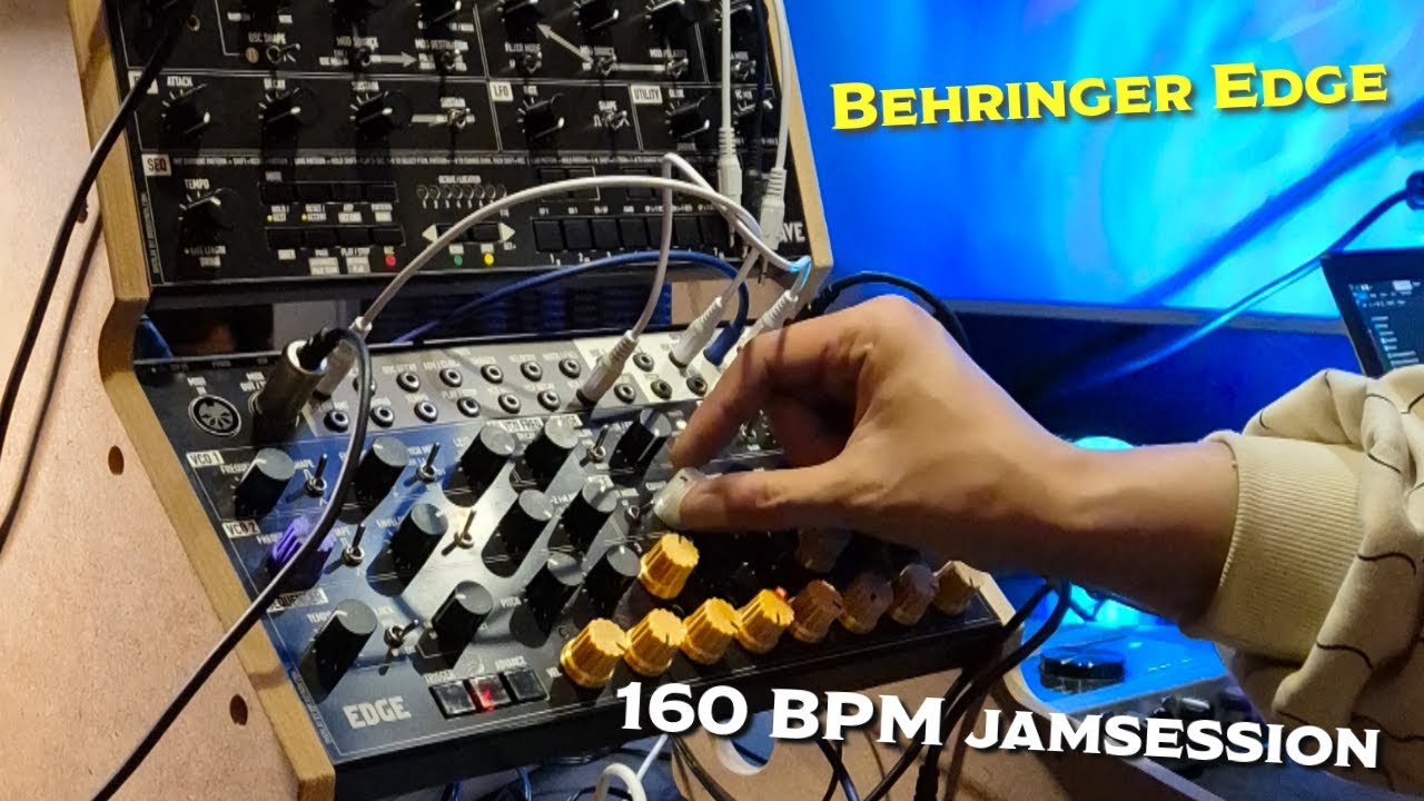 Behringer EDGE - 160bpm jam session - YouTube