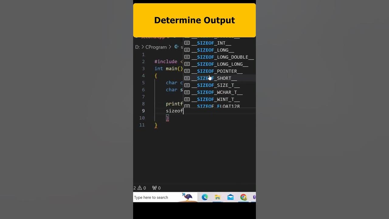 Determine Output Of C Program Coding Codinginterview Computerprogramming Programming Youtube