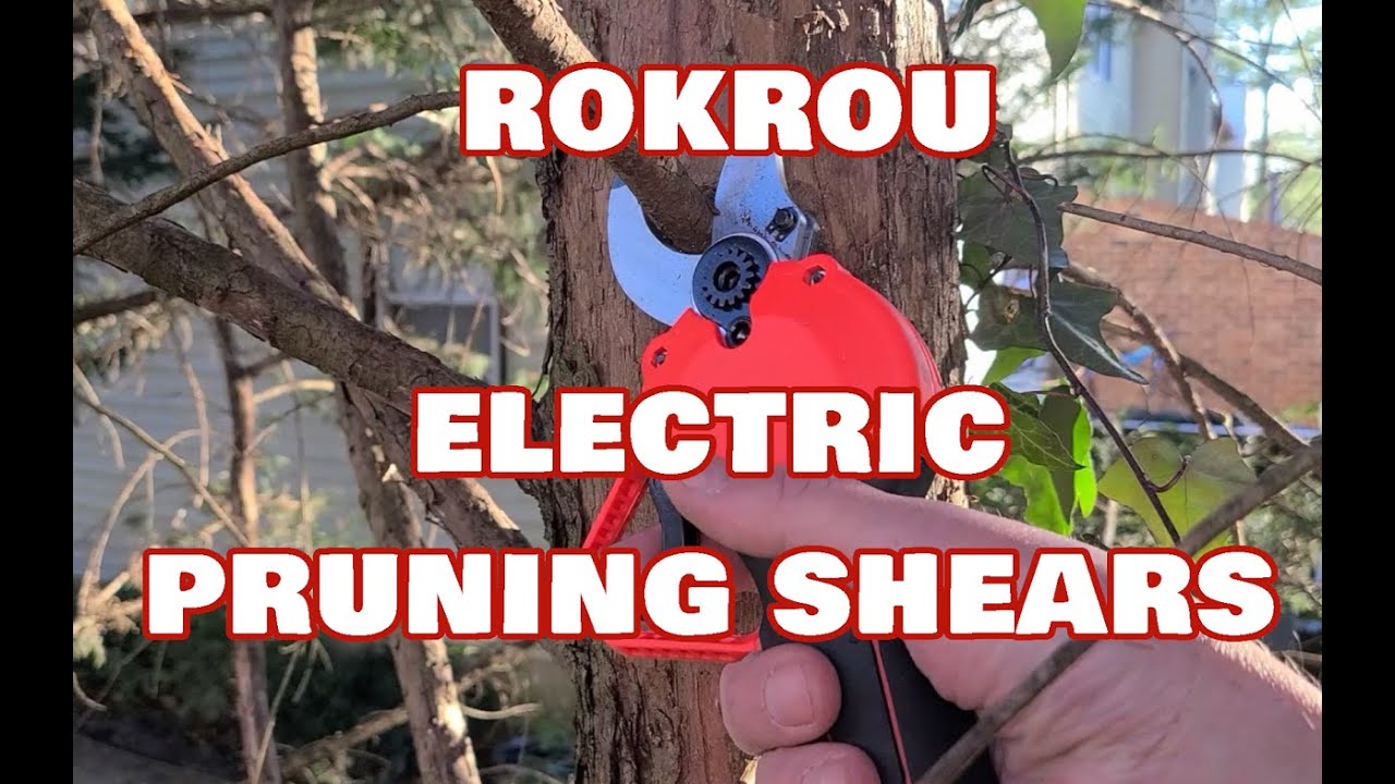 Rokrou Battery Powered Pruning Shears - YouTube