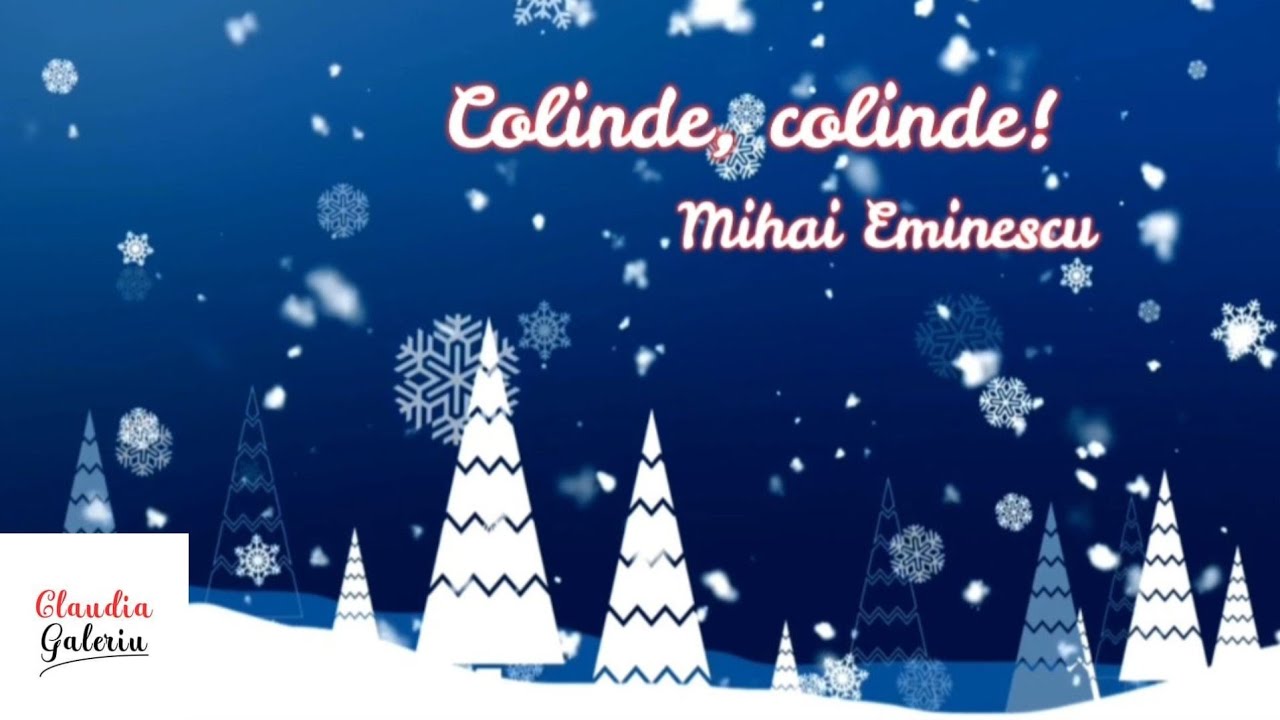 Colinde, colinde! | Mihai Eminescu | Poezii pentru copii | Poezii de ...