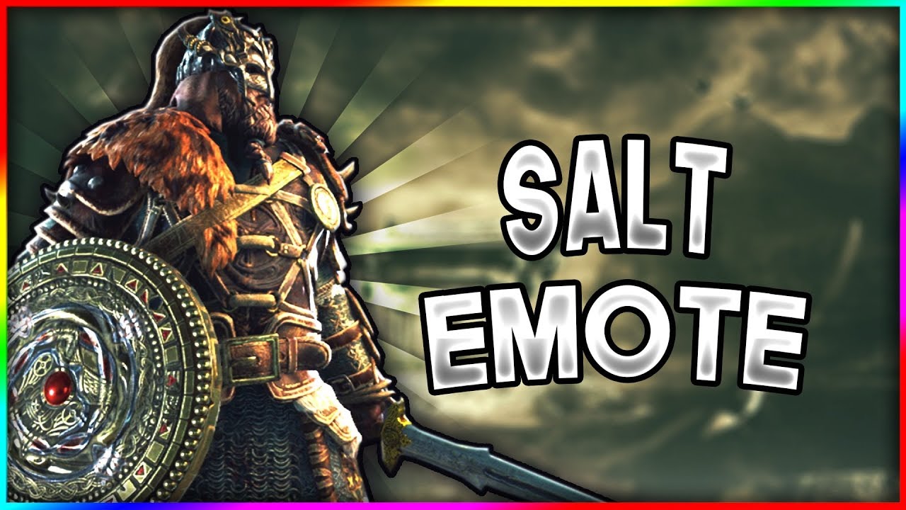 The Most Disrespectful Emote - For Honor Salt Emote - YouTube