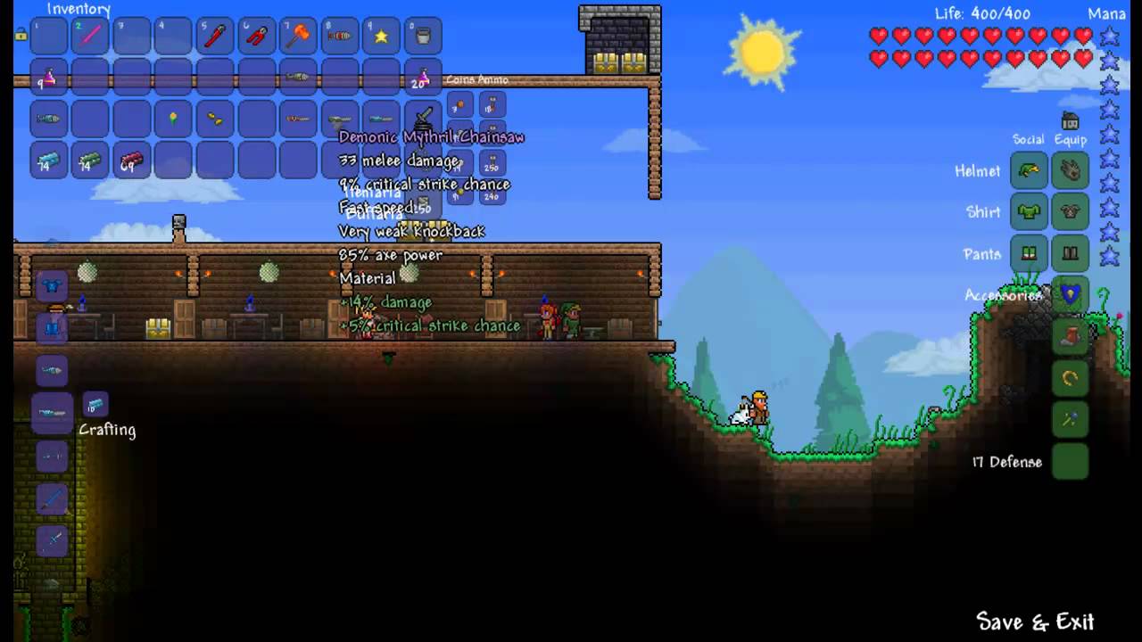 Terraria - Chain Saw - YouTube