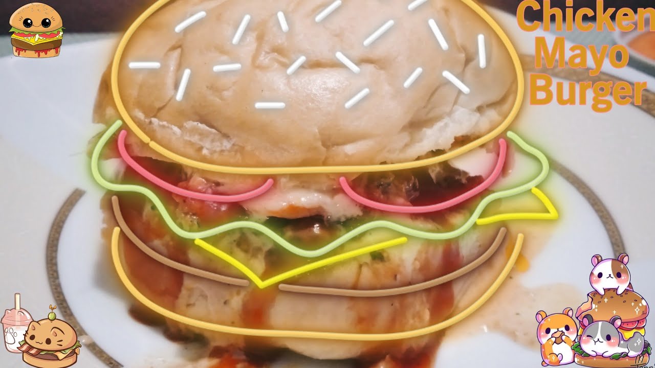 Chicken Burger Recipe | Homemade Chicken Burger Recipe | Kacha Lonka ...