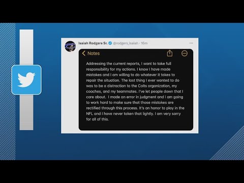 Colts' CB Isaiah Rodgers posts apology amid NFL gambling investigation ...