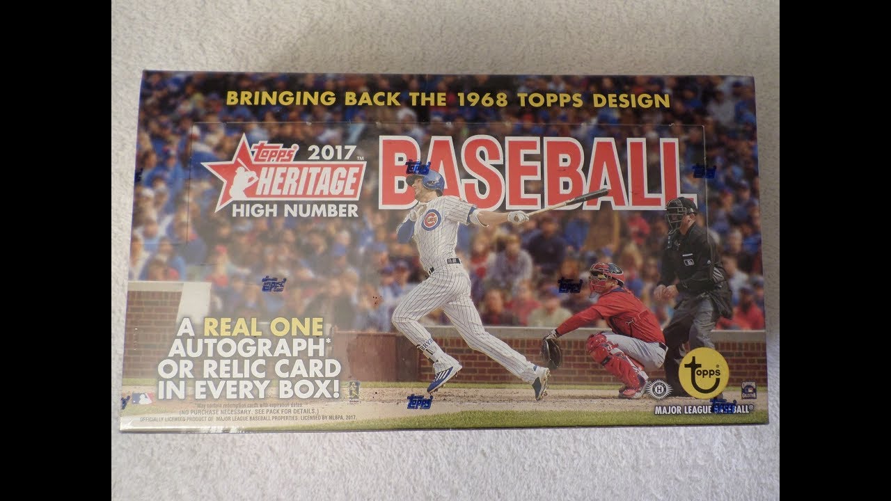 2017 Topps Heritage High Number Baseball Hobby Box Part 2 - YouTube