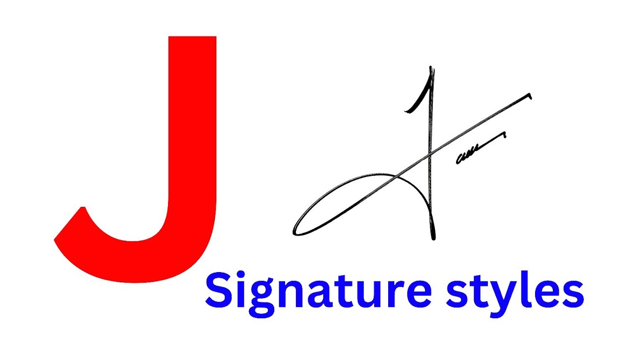 J signature style | J letter signature style | How to sign the letter J ...