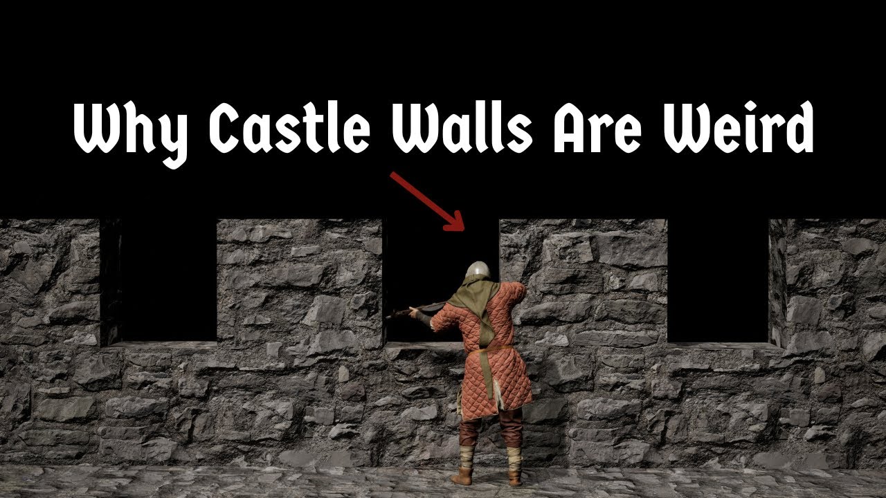 The Secret Behind Medieval Castle Walls - Crenellations - YouTube
