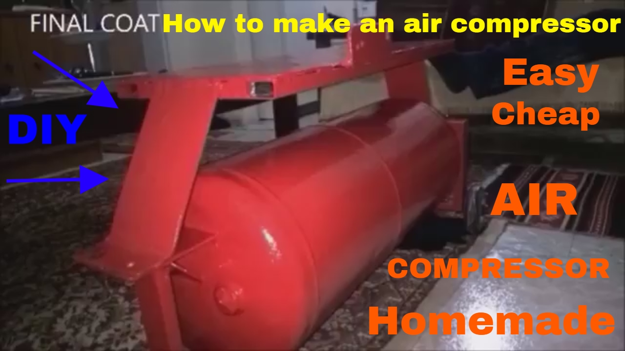 Homemade air compressor How to build an air compressor Pt - 1 - YouTube