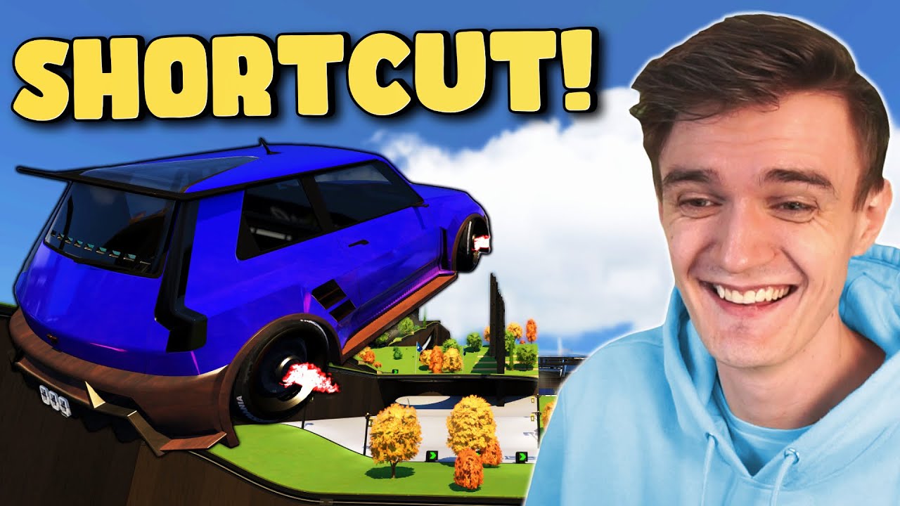 Ridiculous shortcut but with the Rally car.. - YouTube