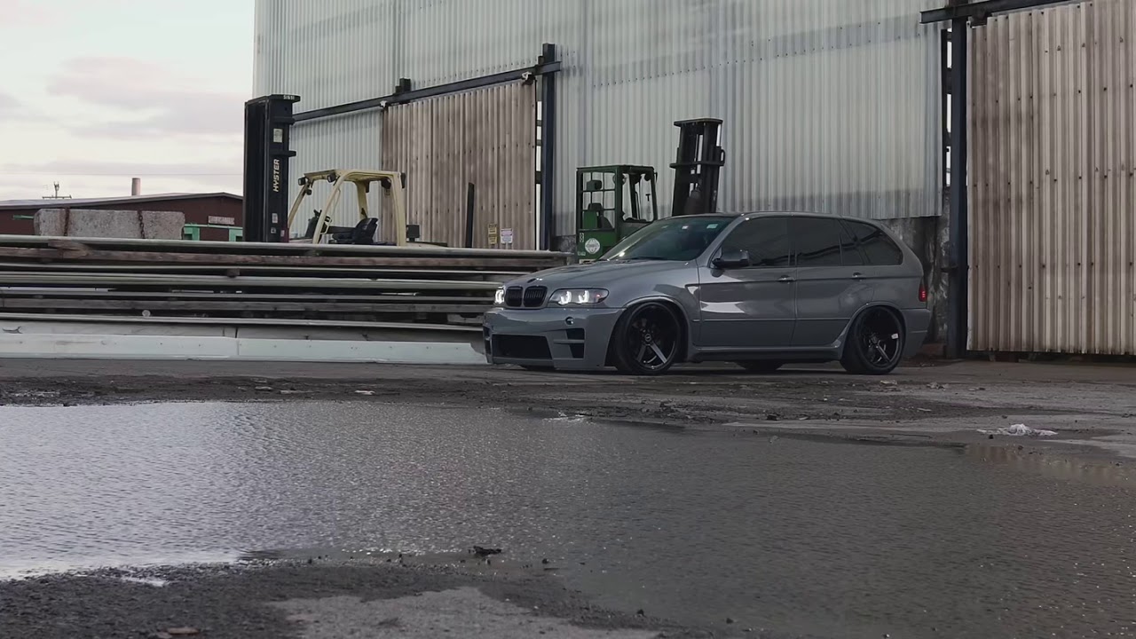 BMW X5 vossen & bagged limerockgreymetalic - YouTube