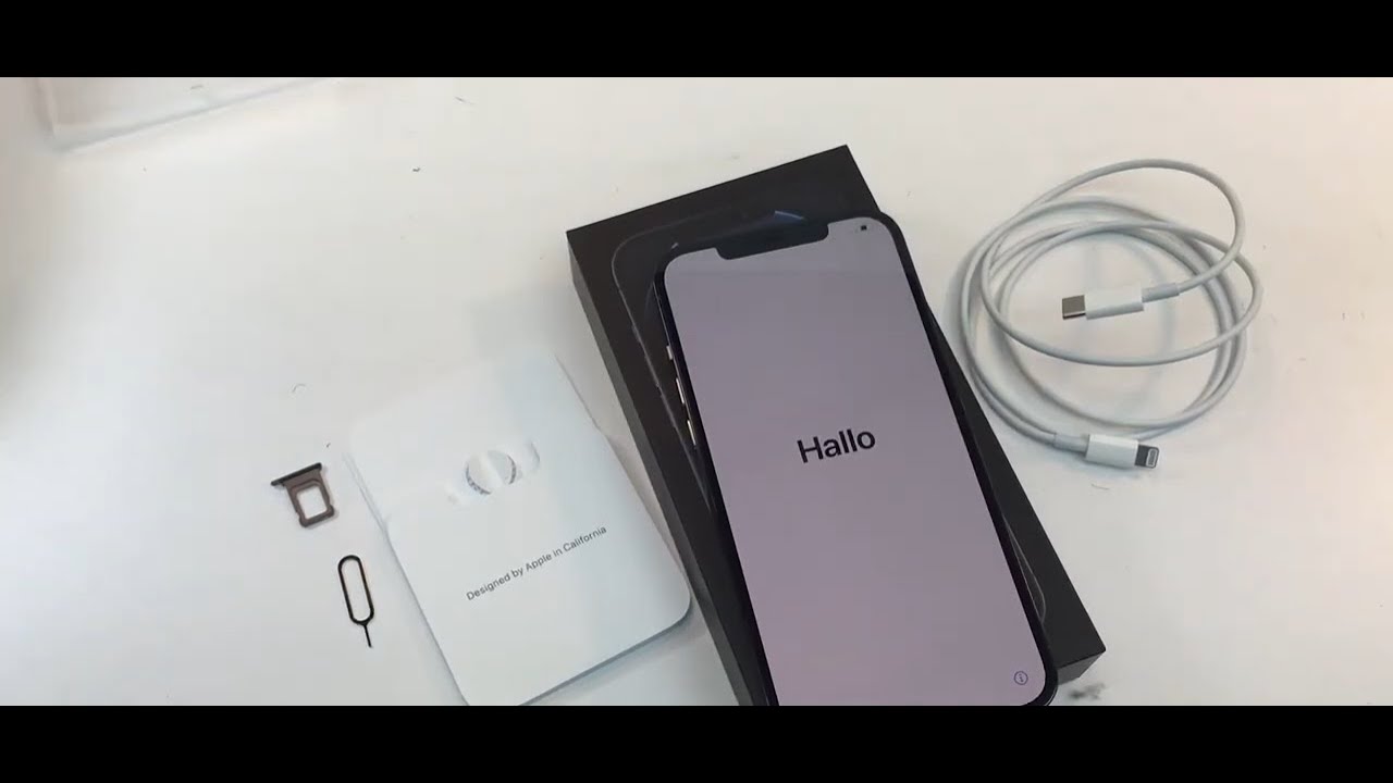 Apple iPhone 12 Pro Max Close-up Look at Un-Boxing at product Amateur ...