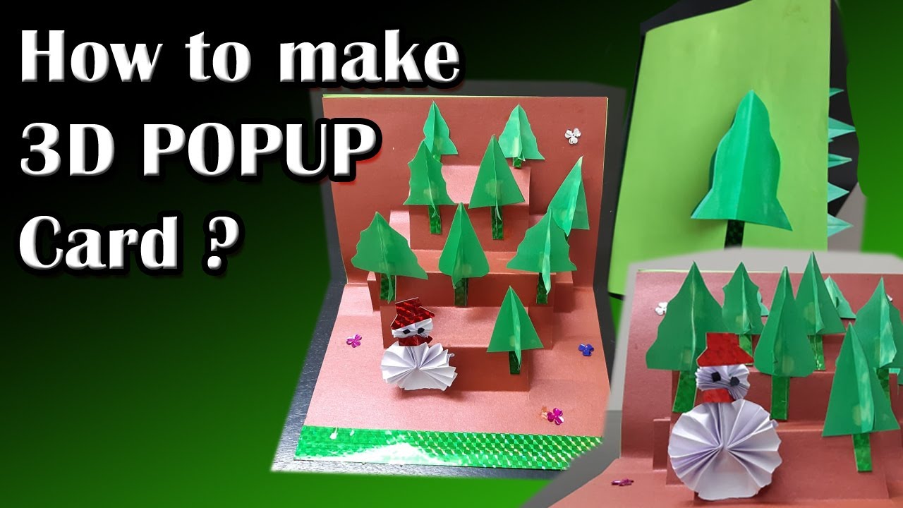 BEST Handmade 3D Popup Card for the Festival Season | Family DIYs and ...