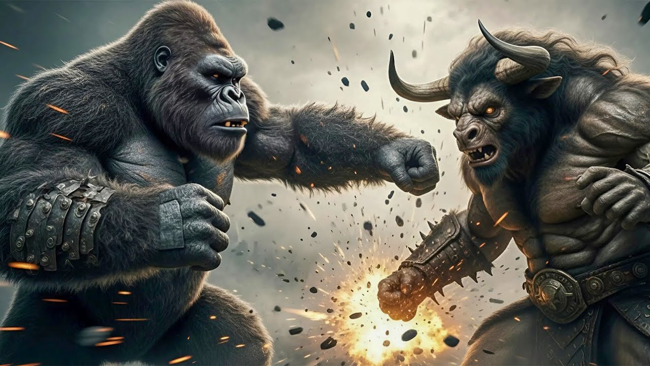 King Kong vs. Minotaur: Epic Battle of the Primal Guardian and The ...