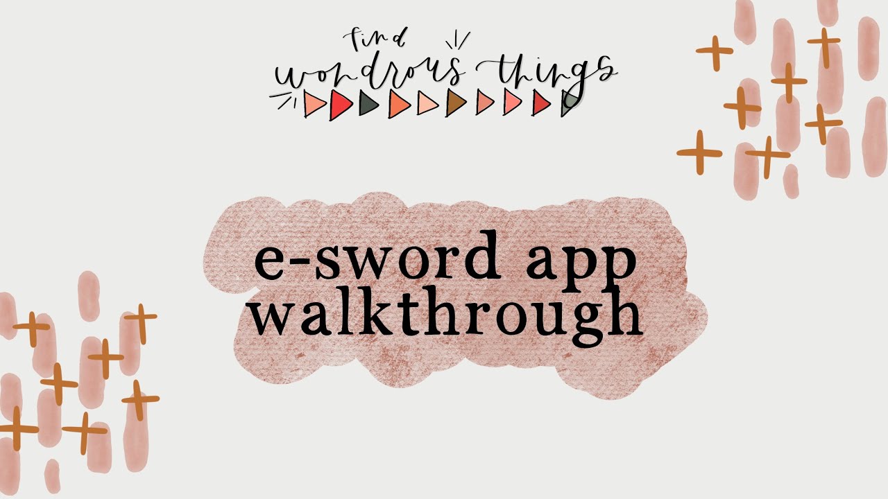 E-sword App Walkthrough - YouTube
