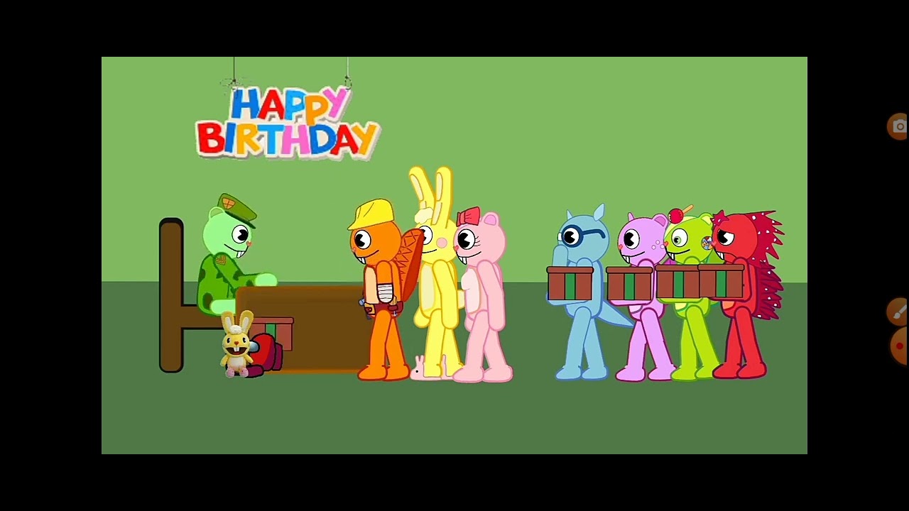 happy birthday flippy dc2 happy tree friends - YouTube