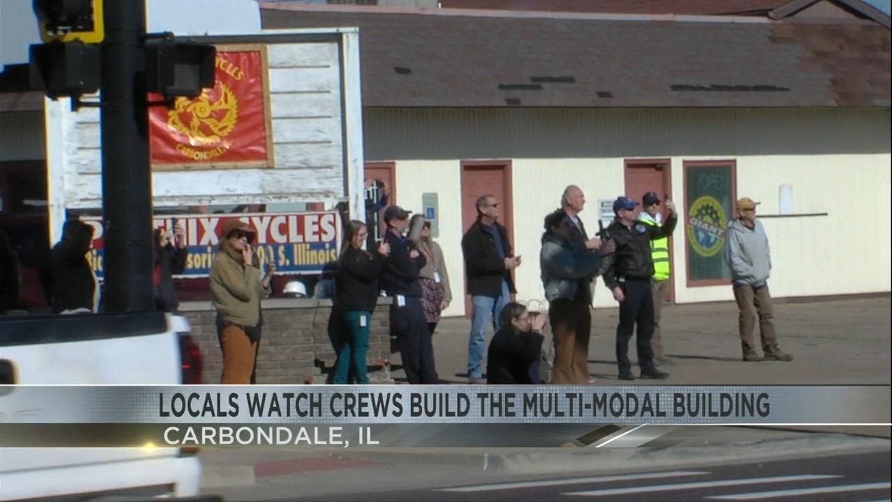 Watch crews build the Carbondale Multi-modal building - YouTube