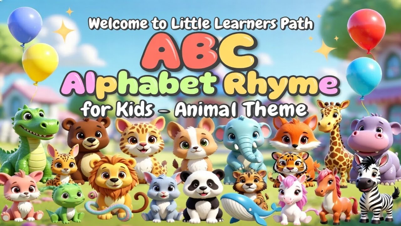 ABC Alphabet Rhyme with Animal Theme | A–Z ABC Song for Babies ...