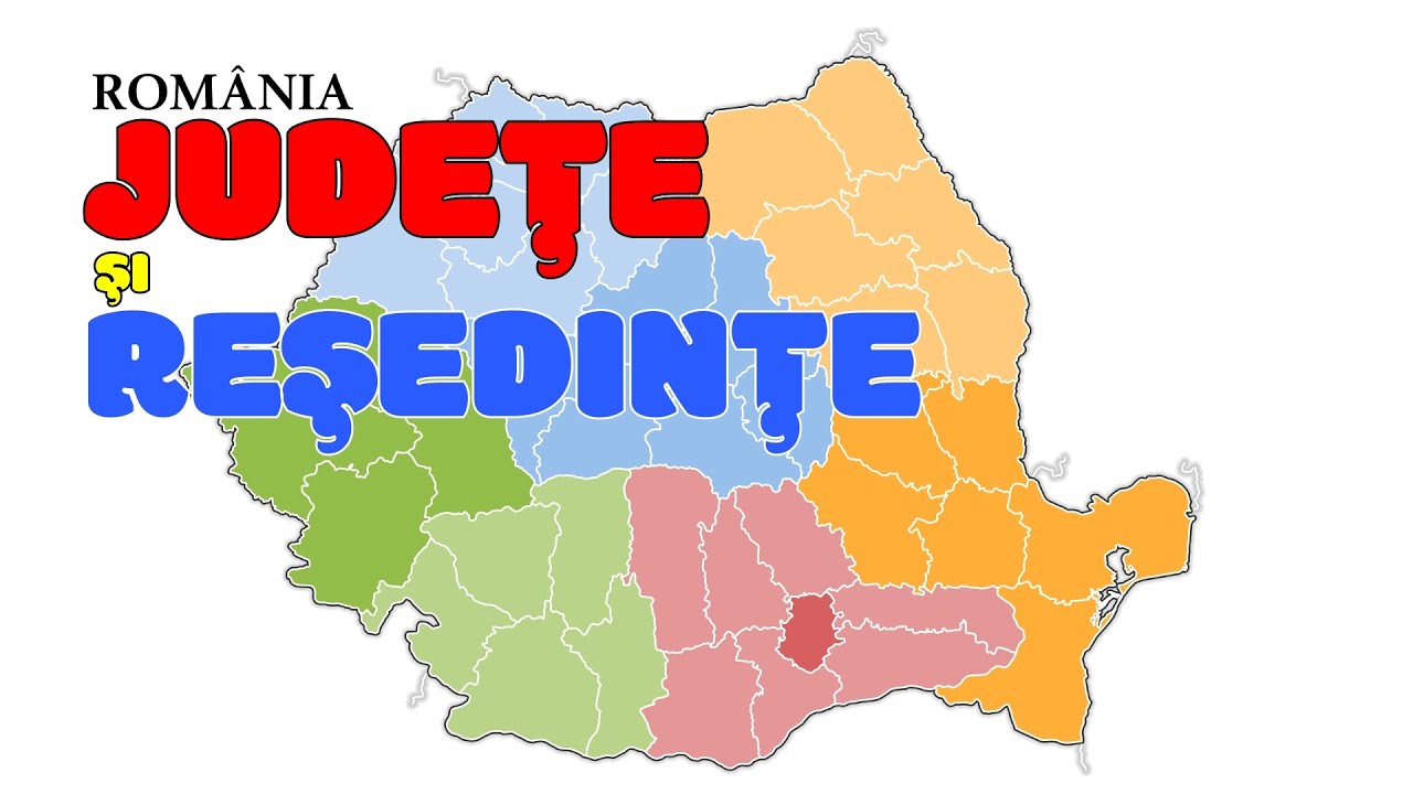 ROMANIA - JUDETE SI RESEDINTE DE JUDET | GEOGRAFIE - SCOALA ONLINE ...
