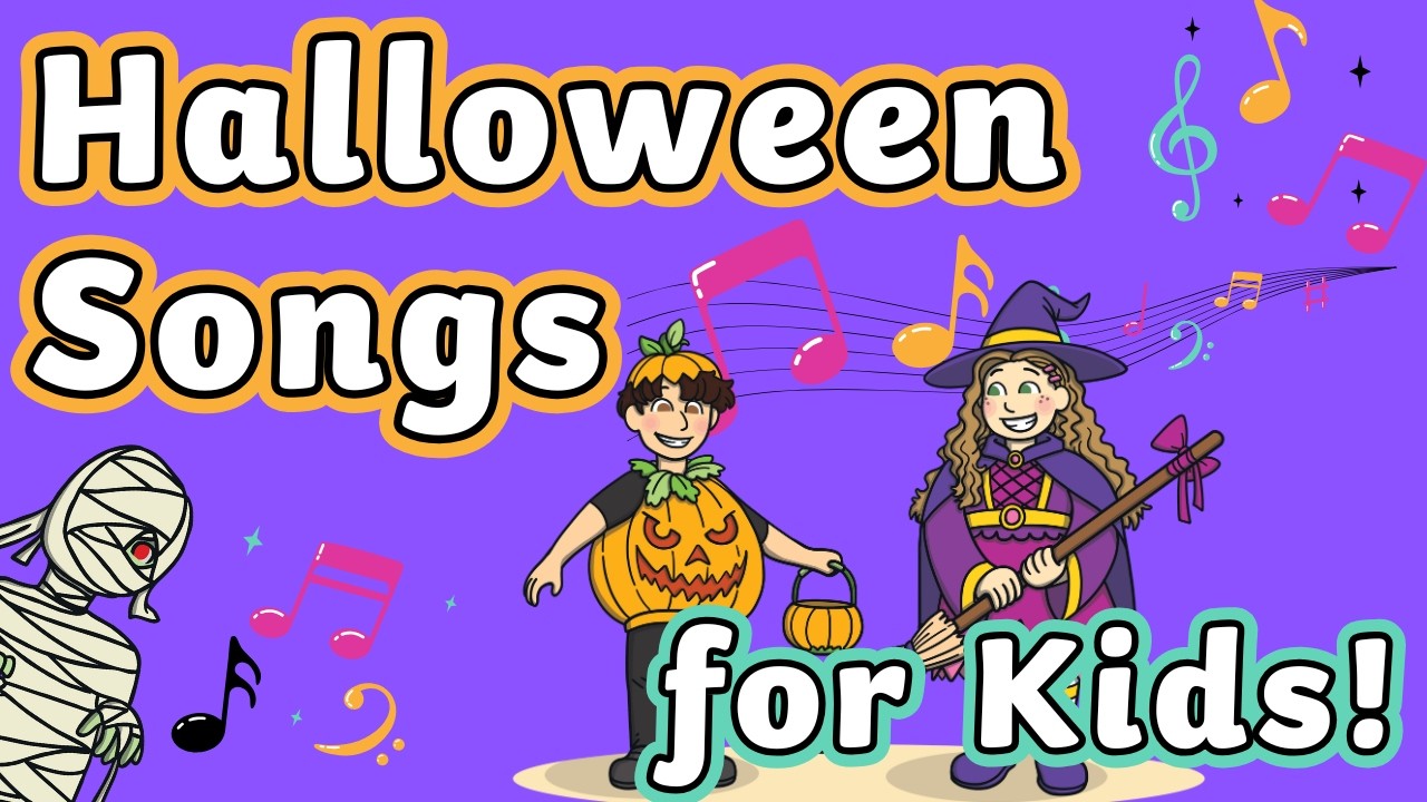 Fun Halloween Songs for Kids 🎵🎃👻 Ghost Train and More - YouTube